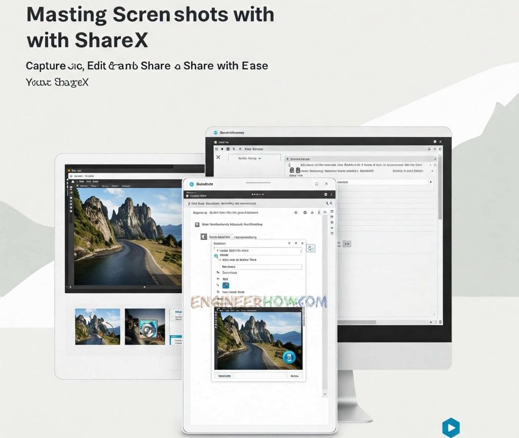 How to Capture, Edit, and Share Screenshots with ShareX A Complete Guide - EngineerHow – IT ...