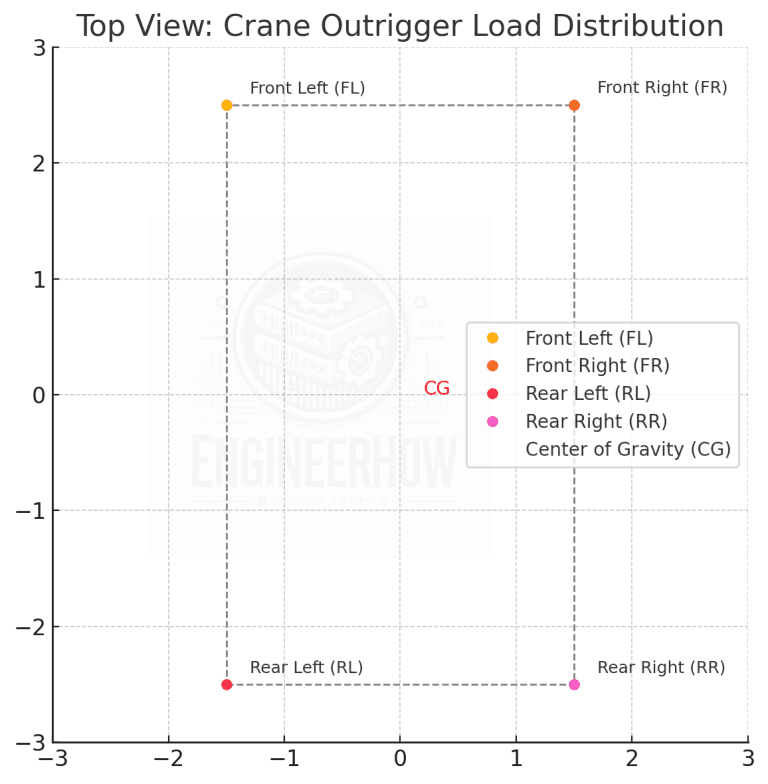 How to Calculate Load Weight Distribution on Crane Outriggers (With ...