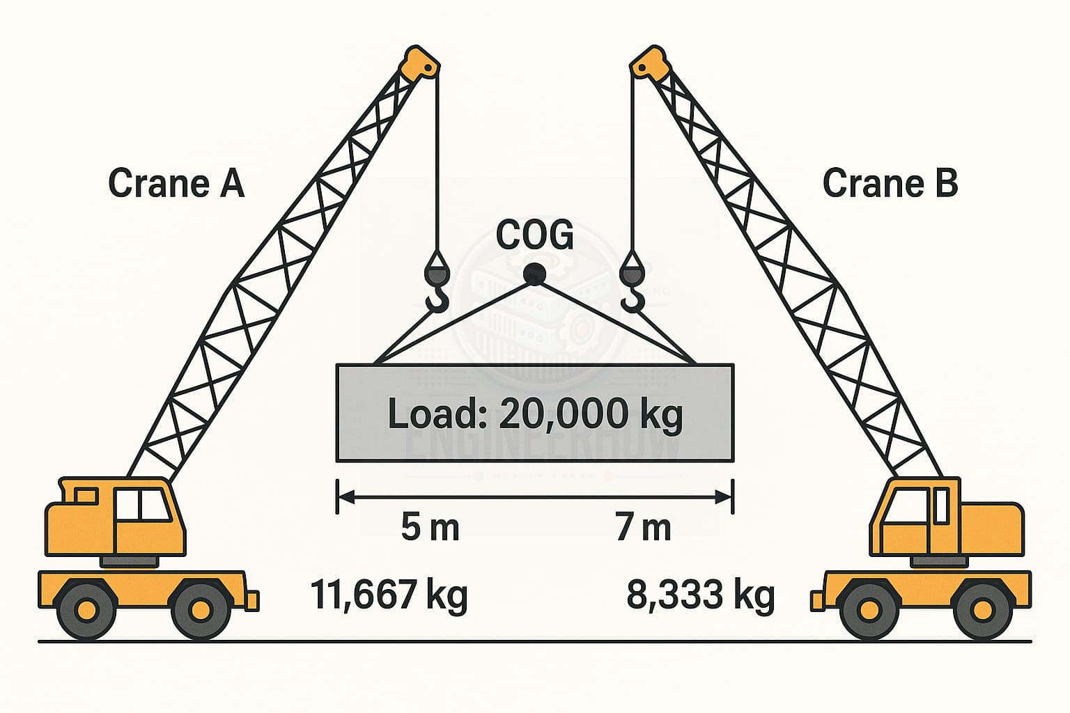 Tandem Lifting: Load Distribution, Calculations, Diagrams & Templates ...