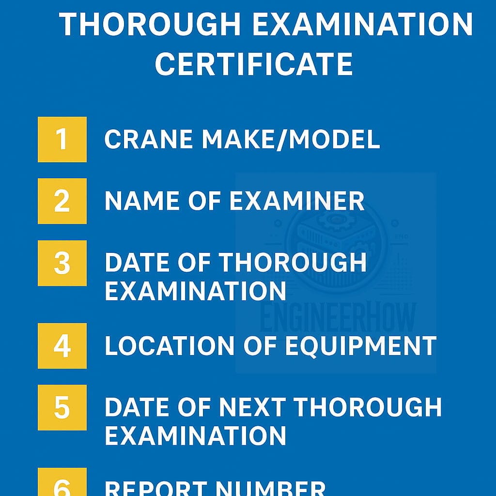 Understanding a Crane’s Thorough Examination Certificate What to Look ...