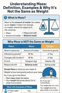 Understanding Mass: Definition, Examples & Why It's Not the Same as ...