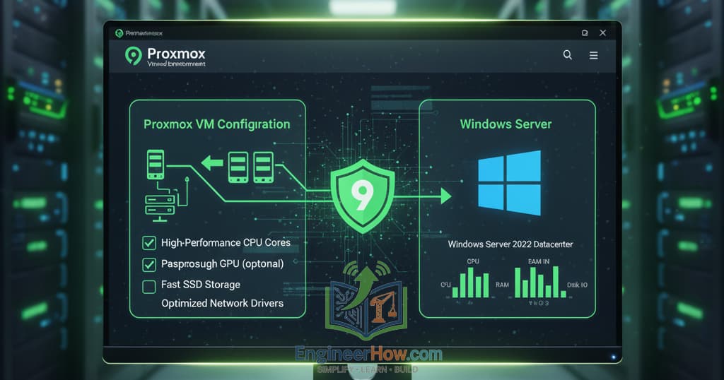 how-to-create-high-performance-windows-server-vm-proxmox - EngineerHow – IT & Engineering Tutorials