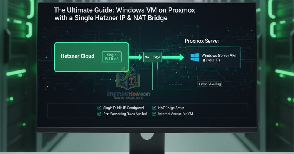 The Ultimate Guide: Windows VM on Proxmox with a Single Hetzner IP & NAT Bridge - EngineerHow ...
