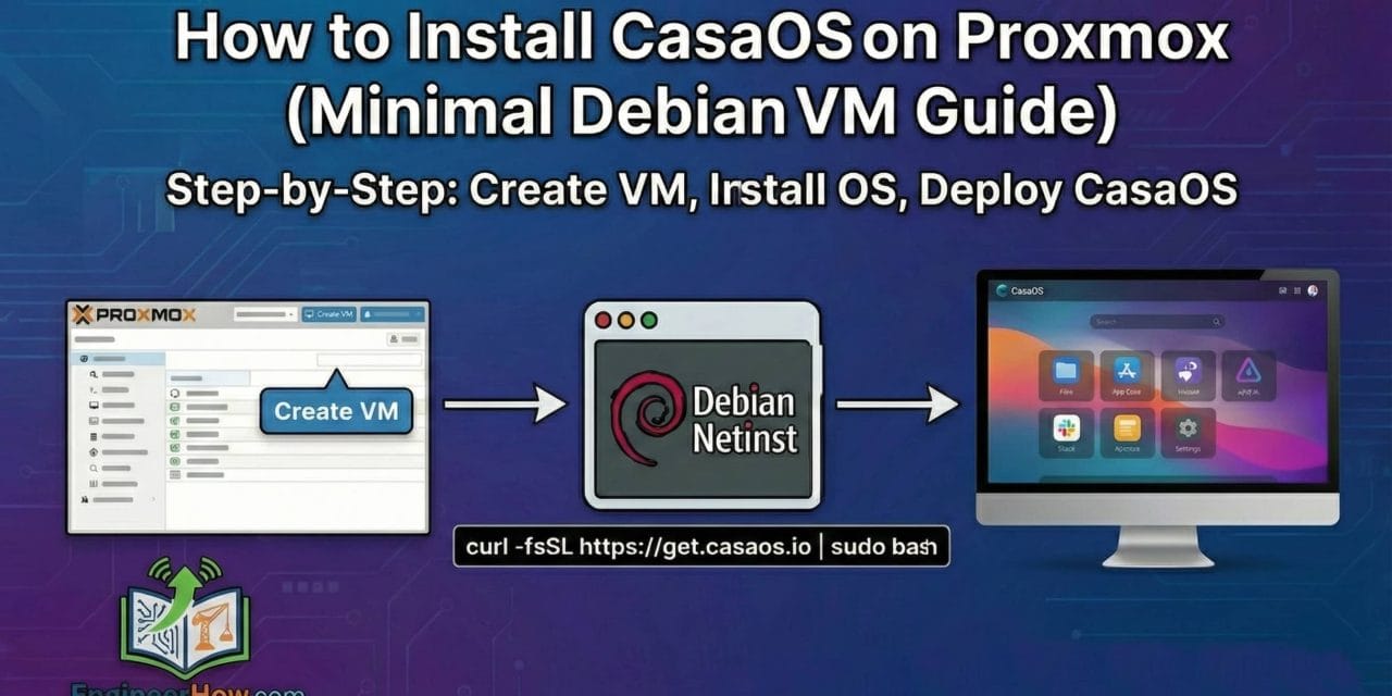 How to Install CasaOS on Proxmox (Minimal Debian VM Guide ...